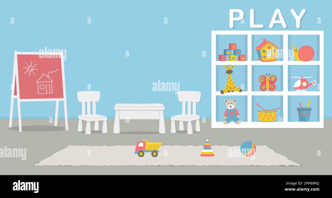 Playroom furniture Stock Vector Images - Alamy