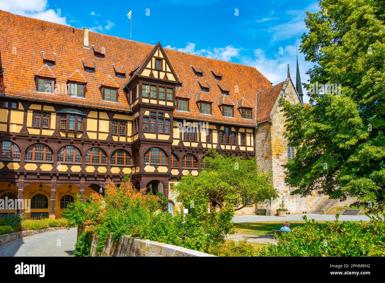 Courtyard of Veste Coburg castle in Germany Stock Photo - Alamy