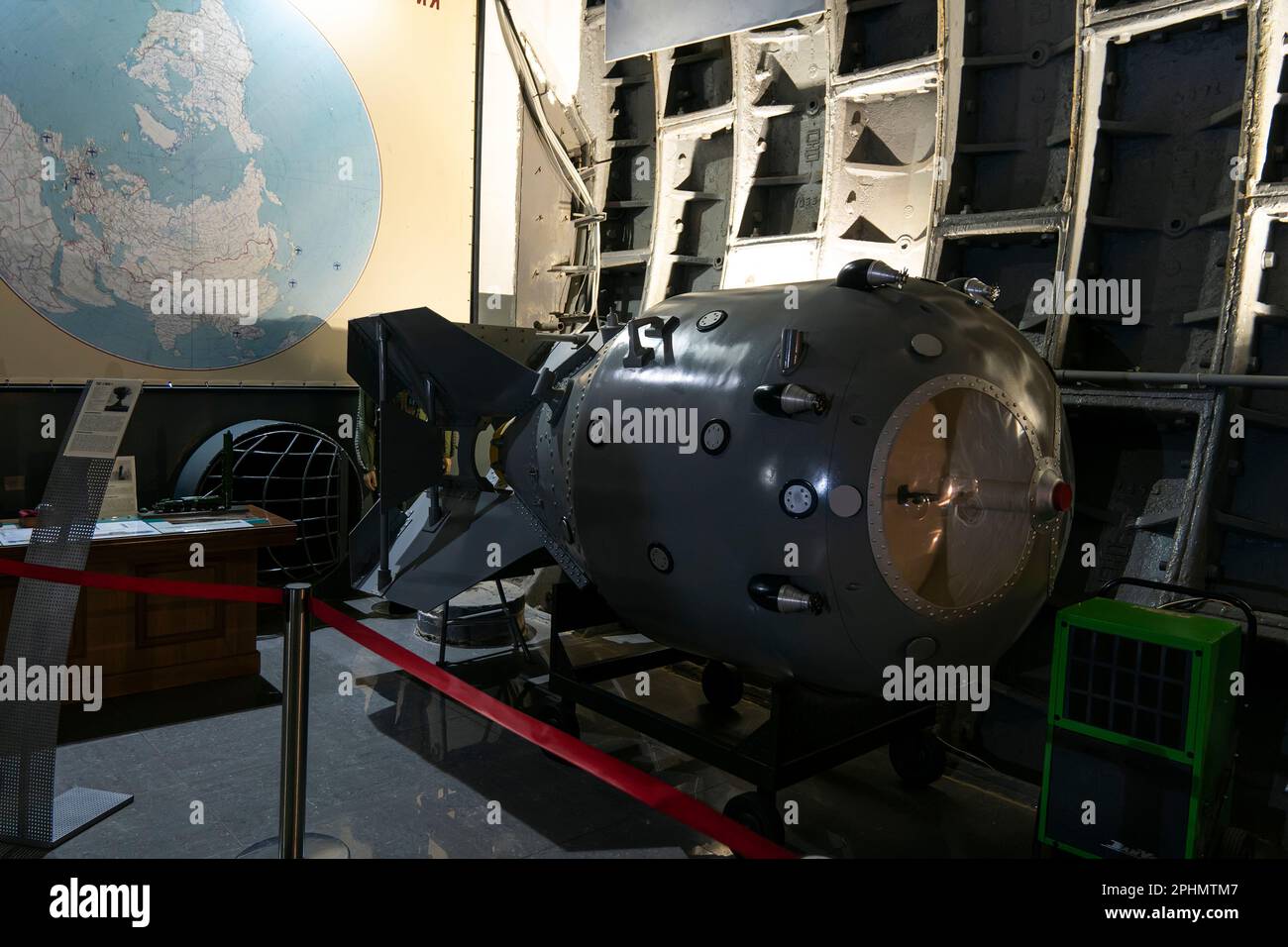December 18, 2021. Moscow. Russia: Atomic bomb in Bunker 42 Museum of ...