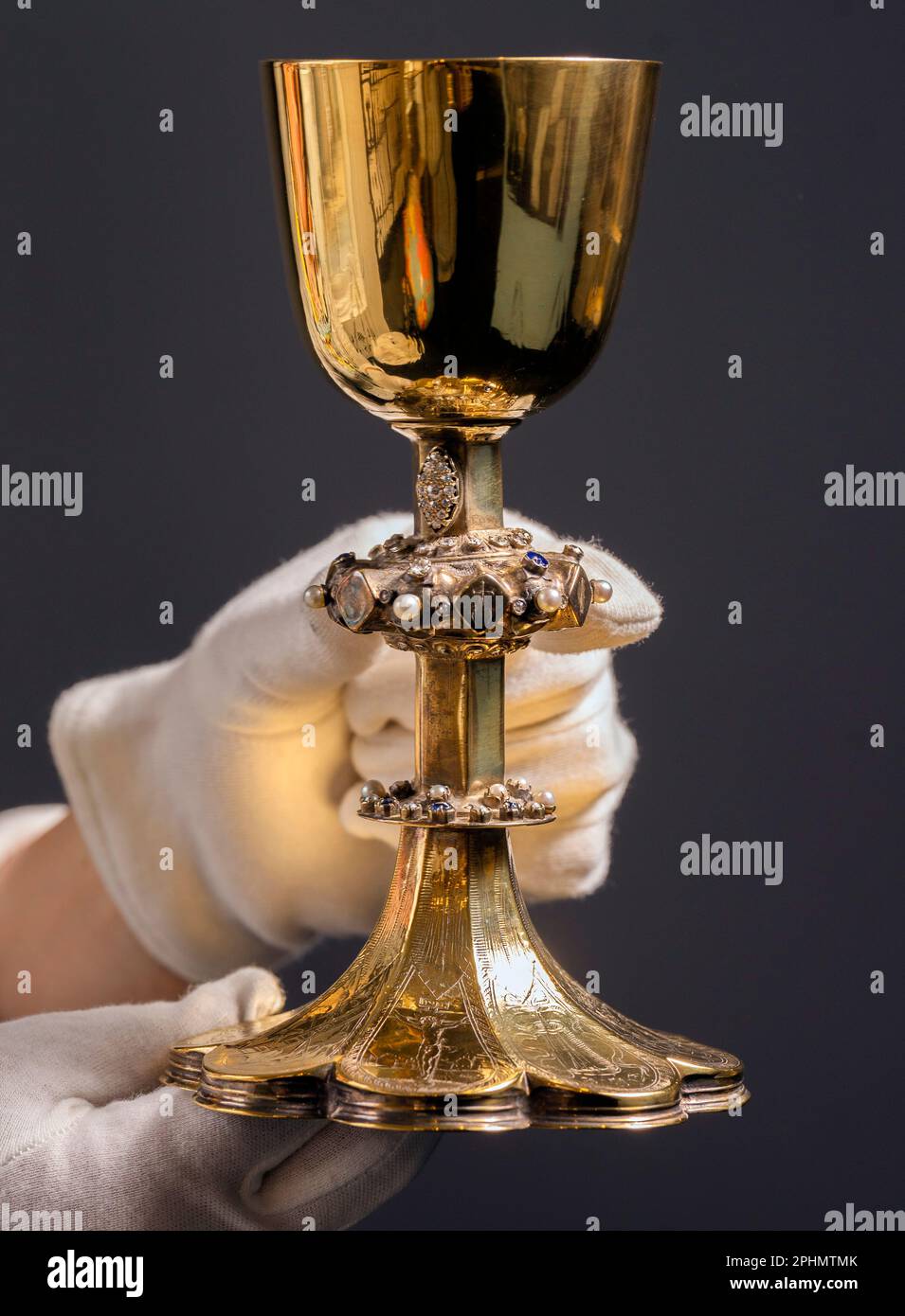 The 1630s recusant chalice with depictions of the Stations of the Cross ...