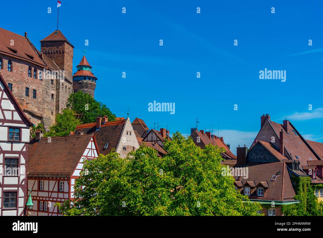 View of Kaiserburg castle in Nürnberg, Germany Stock Photo - Alamy