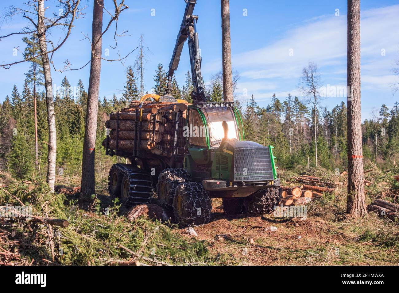 Logging forwarder hi-res stock photography and images - Alamy