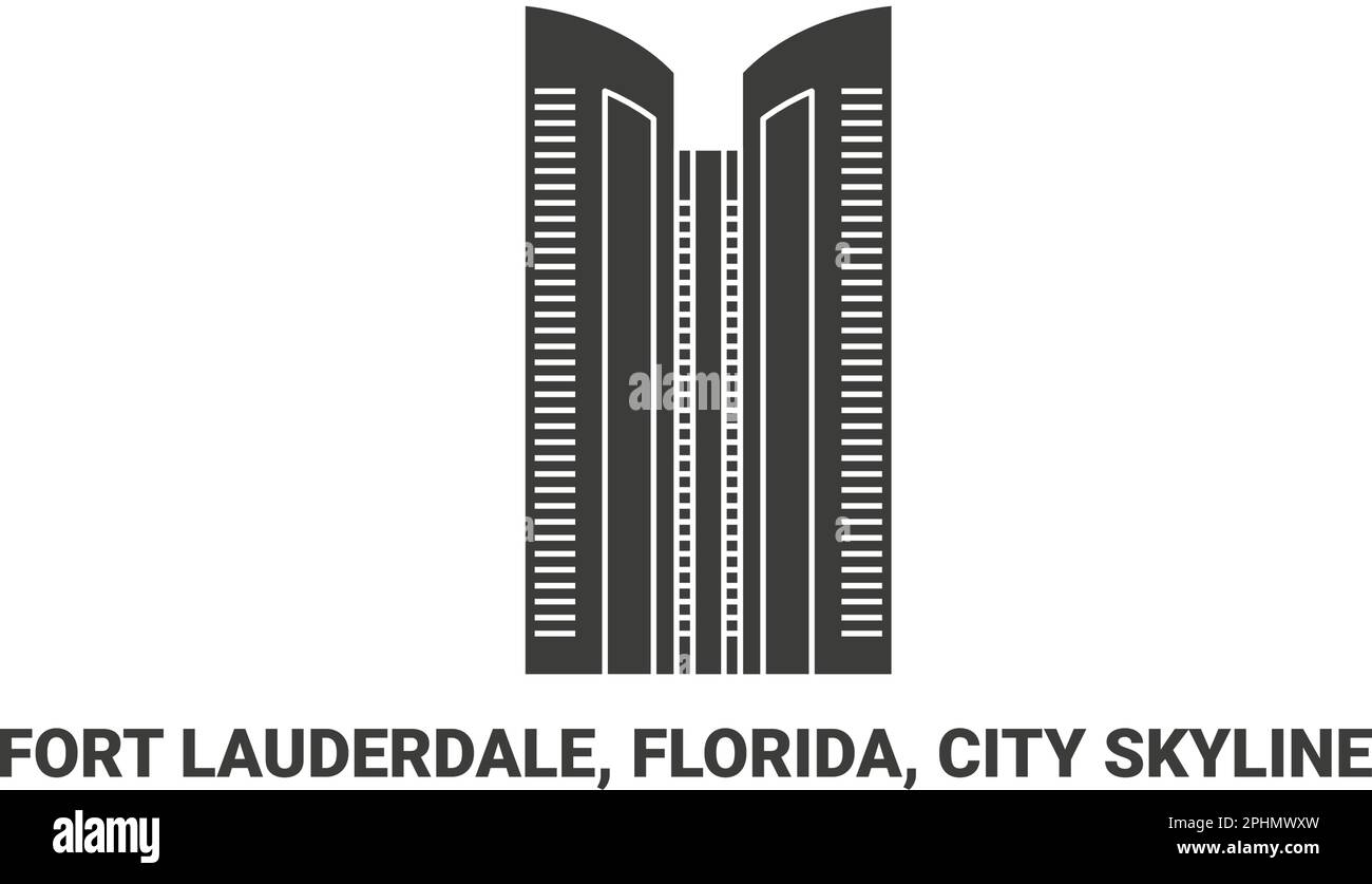 United States, Fort Lauderdale, Florida, City Skyline, travel landmark ...