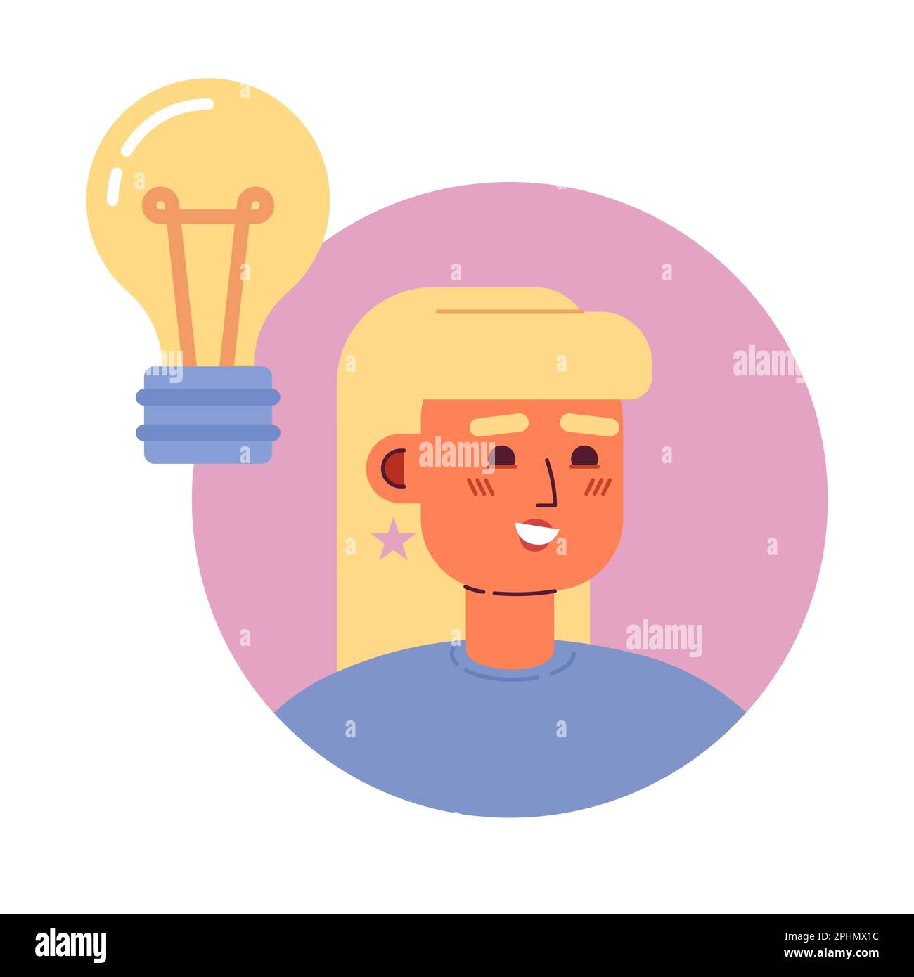 Lightbulb lady Stock Vector Images - Alamy
