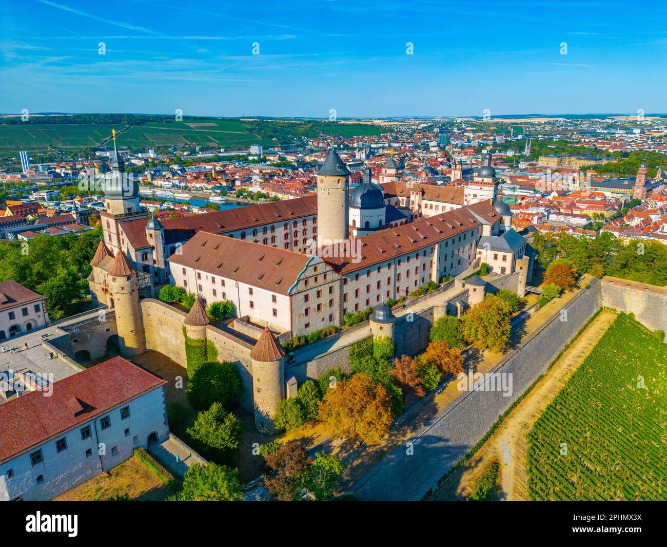 Aerial view of Marienberg fortress in Würzburg, Germany Stock Photo - Alamy