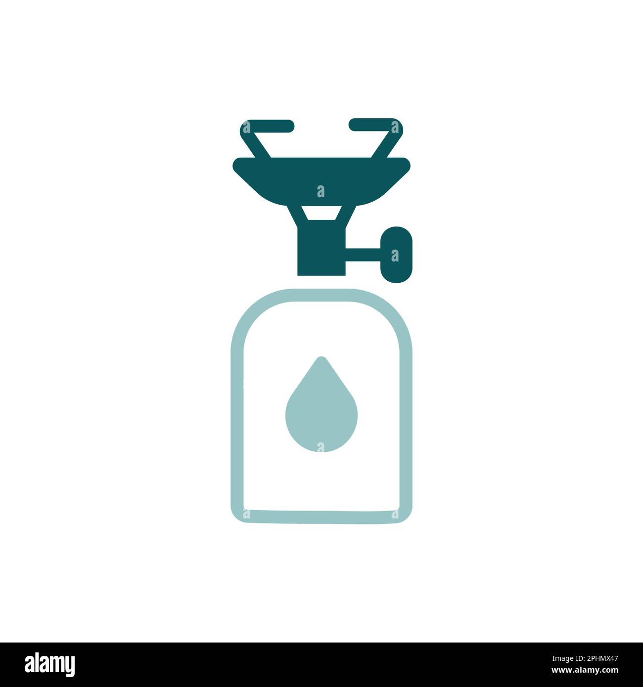 Camping gas stove vector icon. Camping and Hiking sign. Graph symbol ...