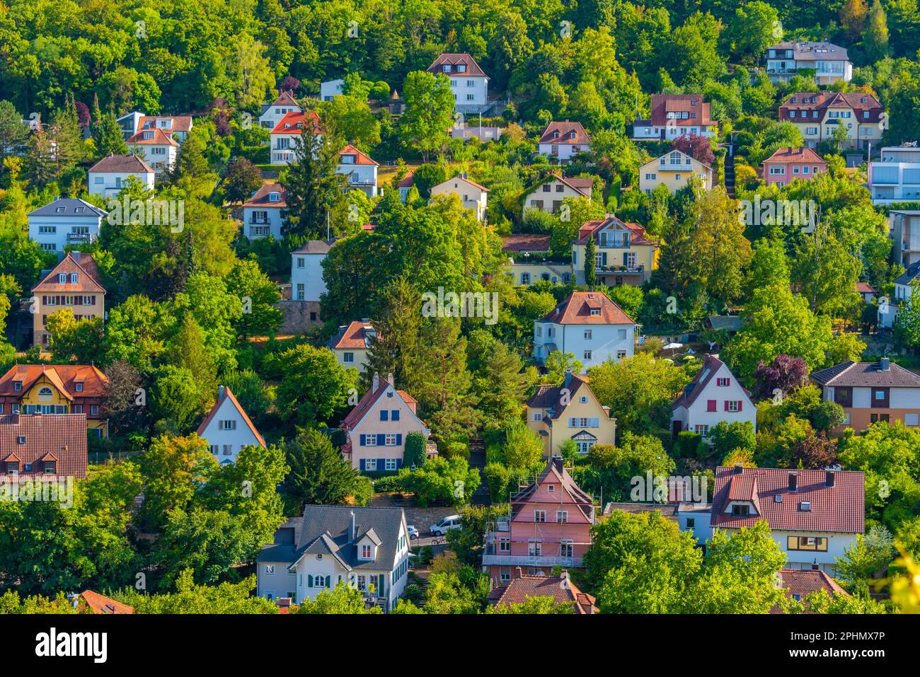 Residential district of German town Würzburg Stock Photo - Alamy