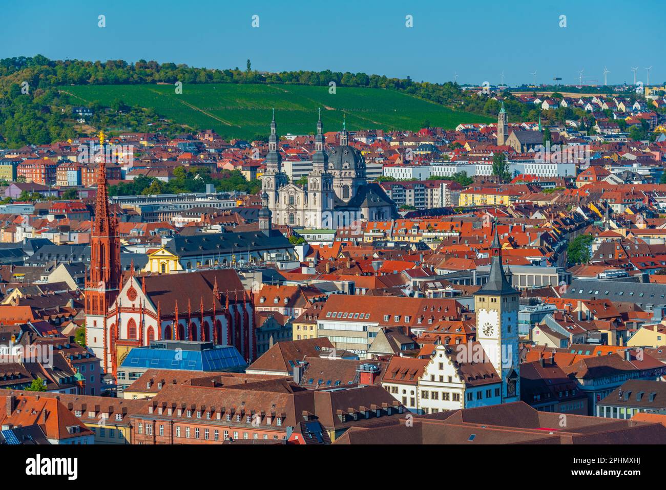 Panorama view of German town Würzburg Stock Photo - Alamy