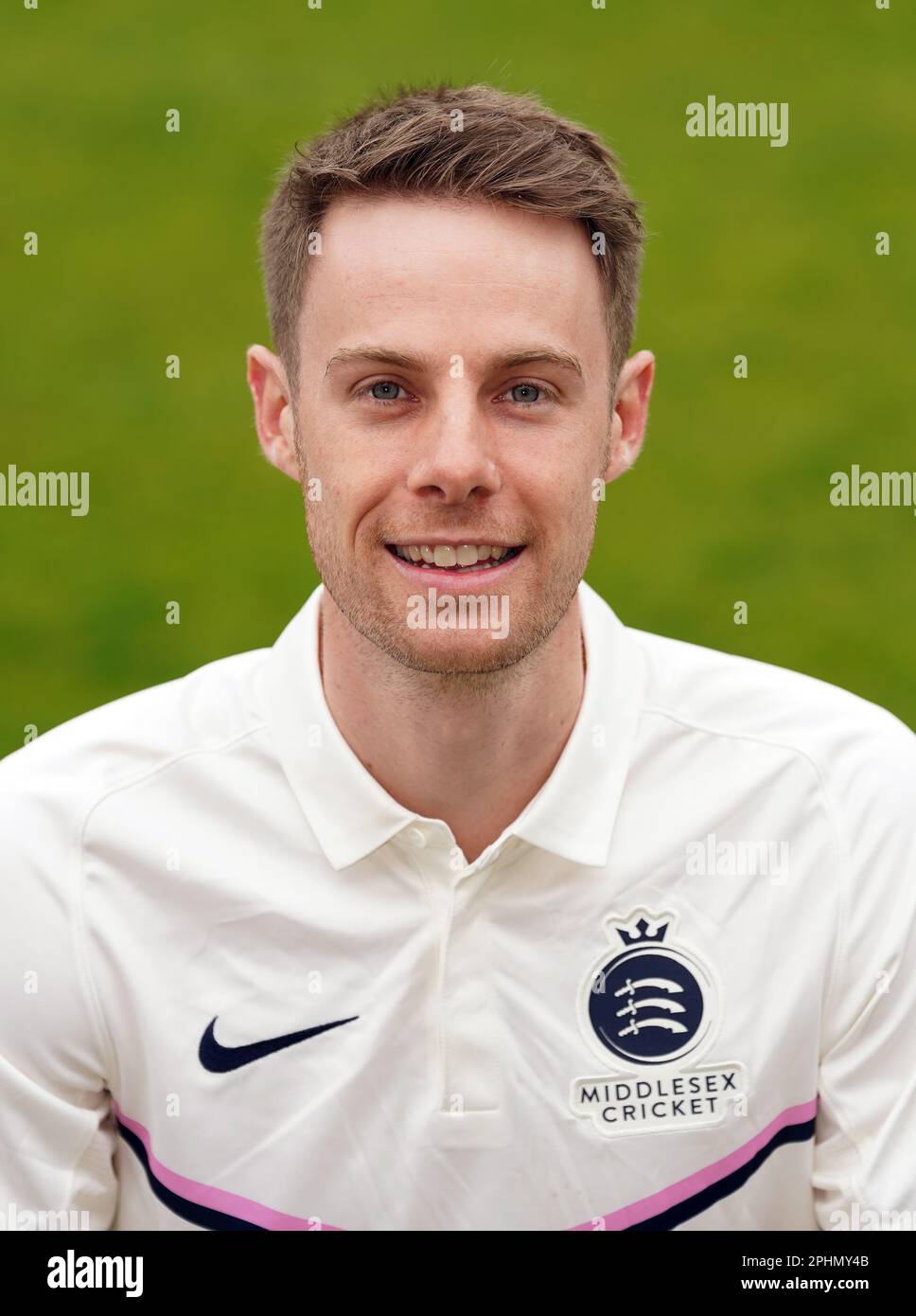 Middlesex's Robbie White during the media day at Lord's Cricket Ground ...