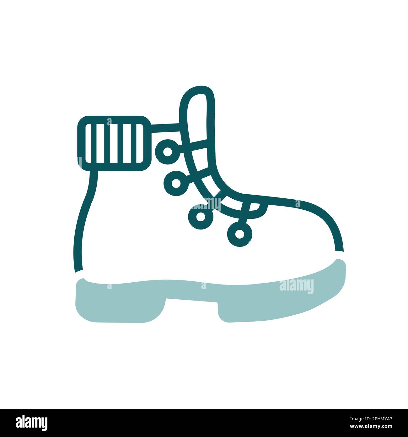 Hiking boot vector isolated icon. Camping sign. Graph symbol for travel ...