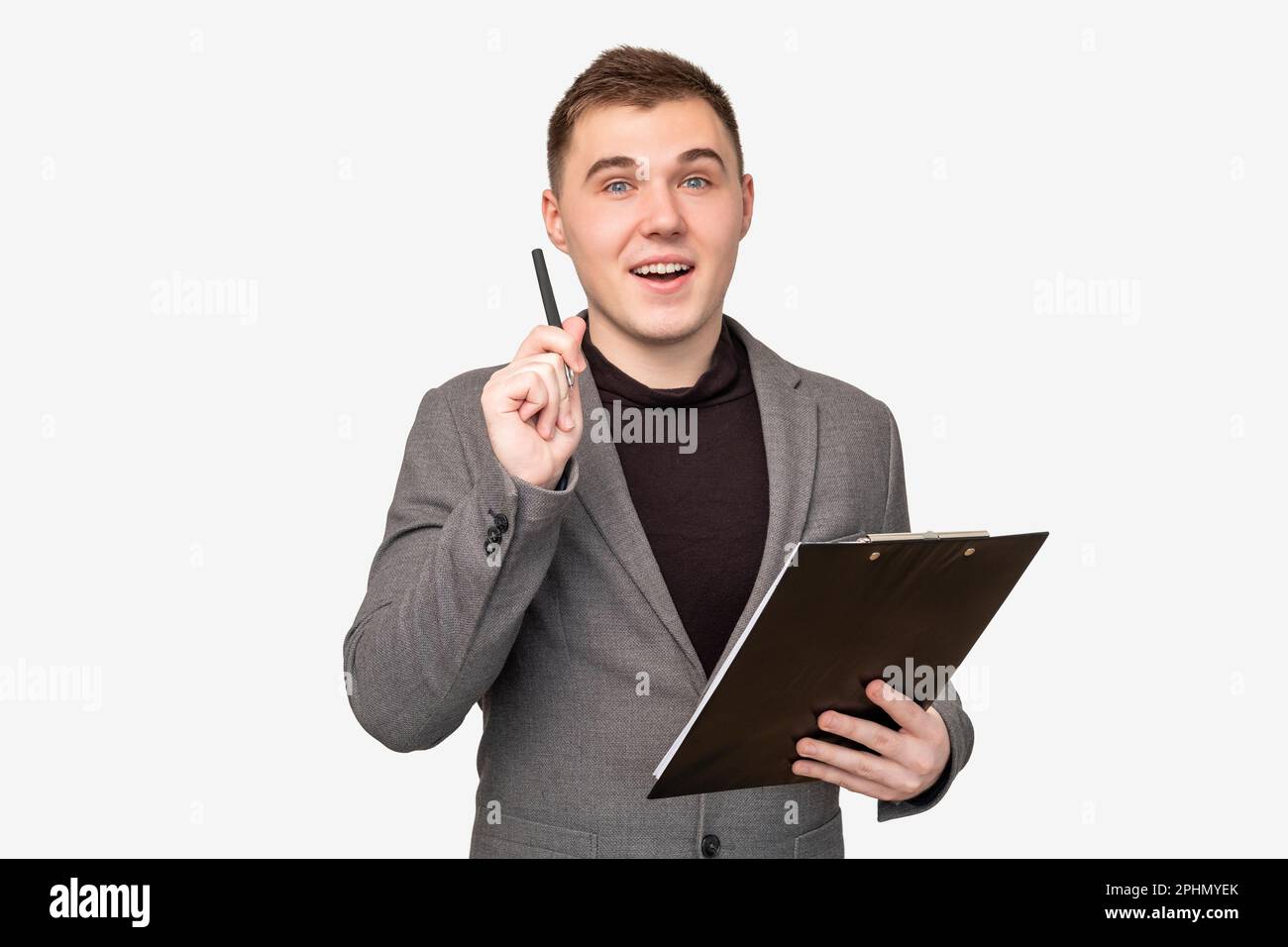 business idea successful solution inspired man Stock Photo - Alamy