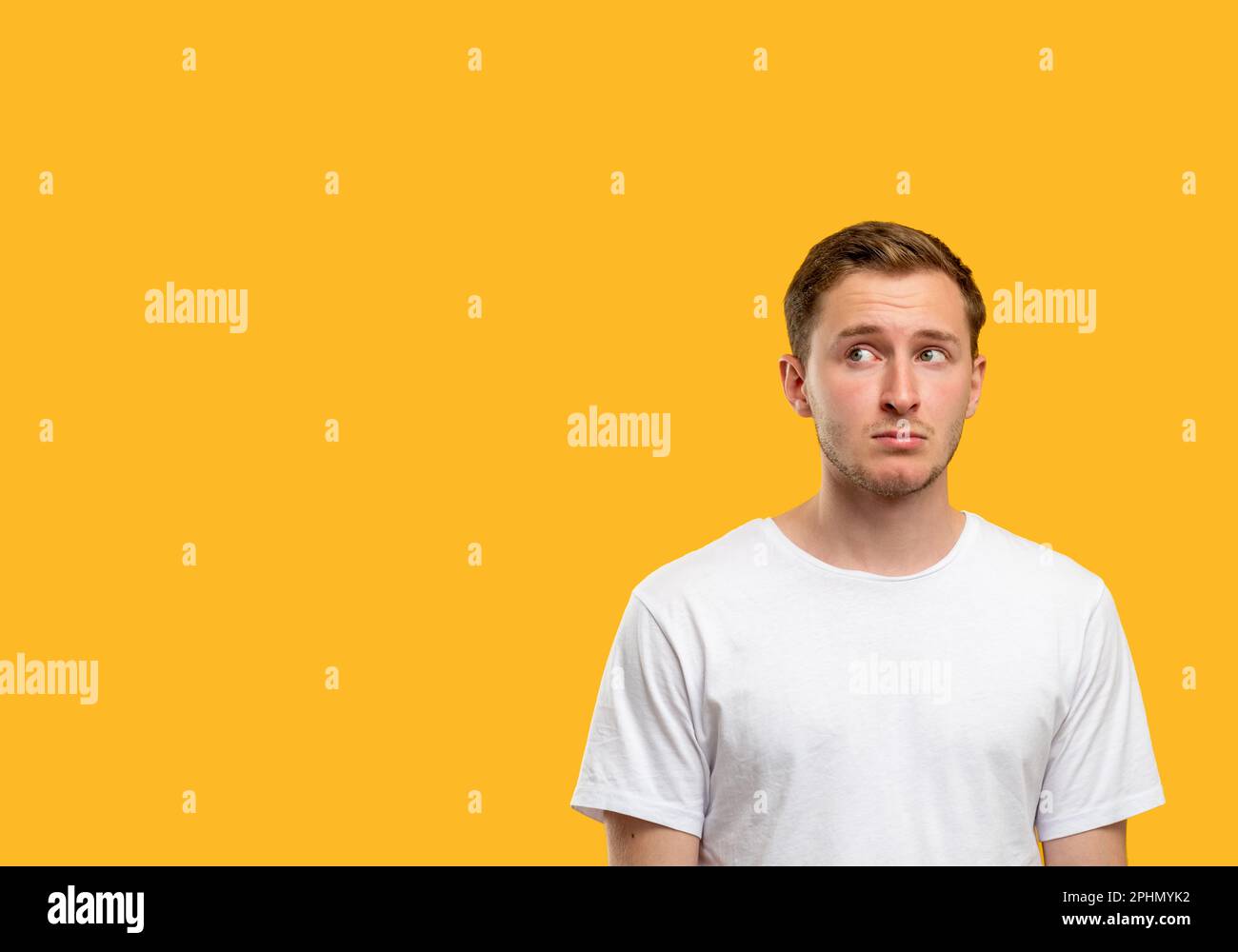 Confused male portrait hi-res stock photography and images - Alamy