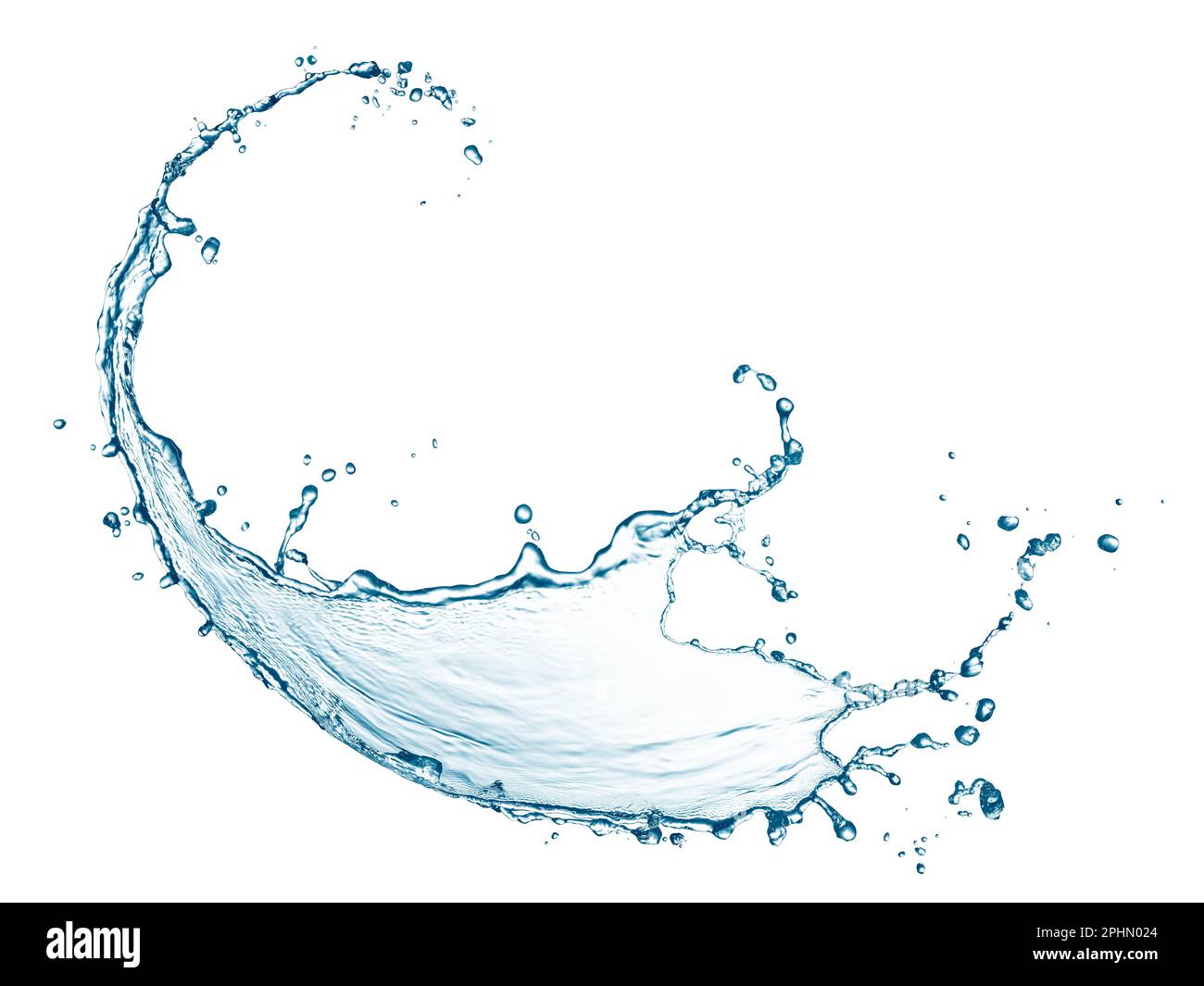 Water splash isolated on white background Stock Photo - Alamy