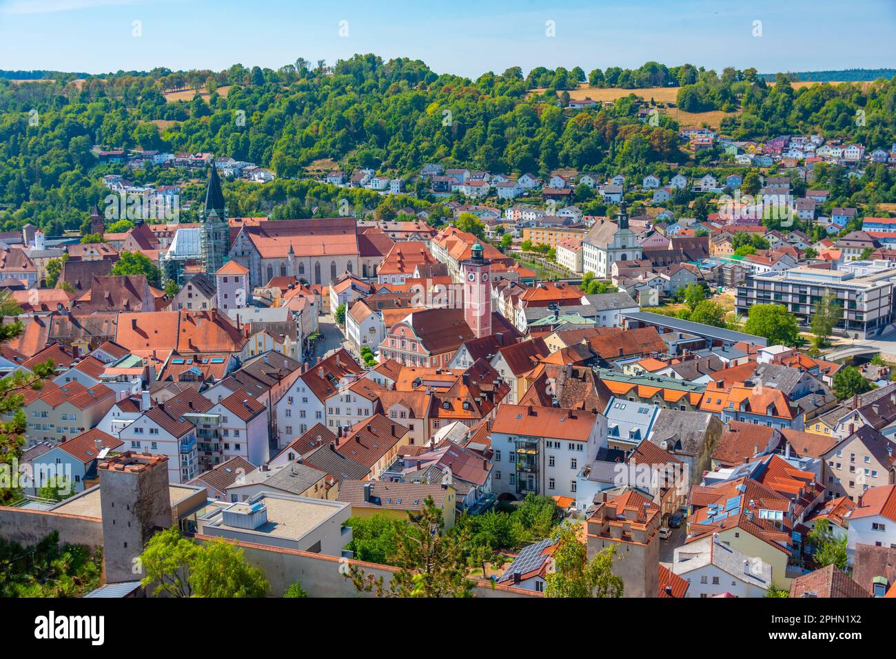 Panorama view of German town Eichstätt Stock Photo - Alamy