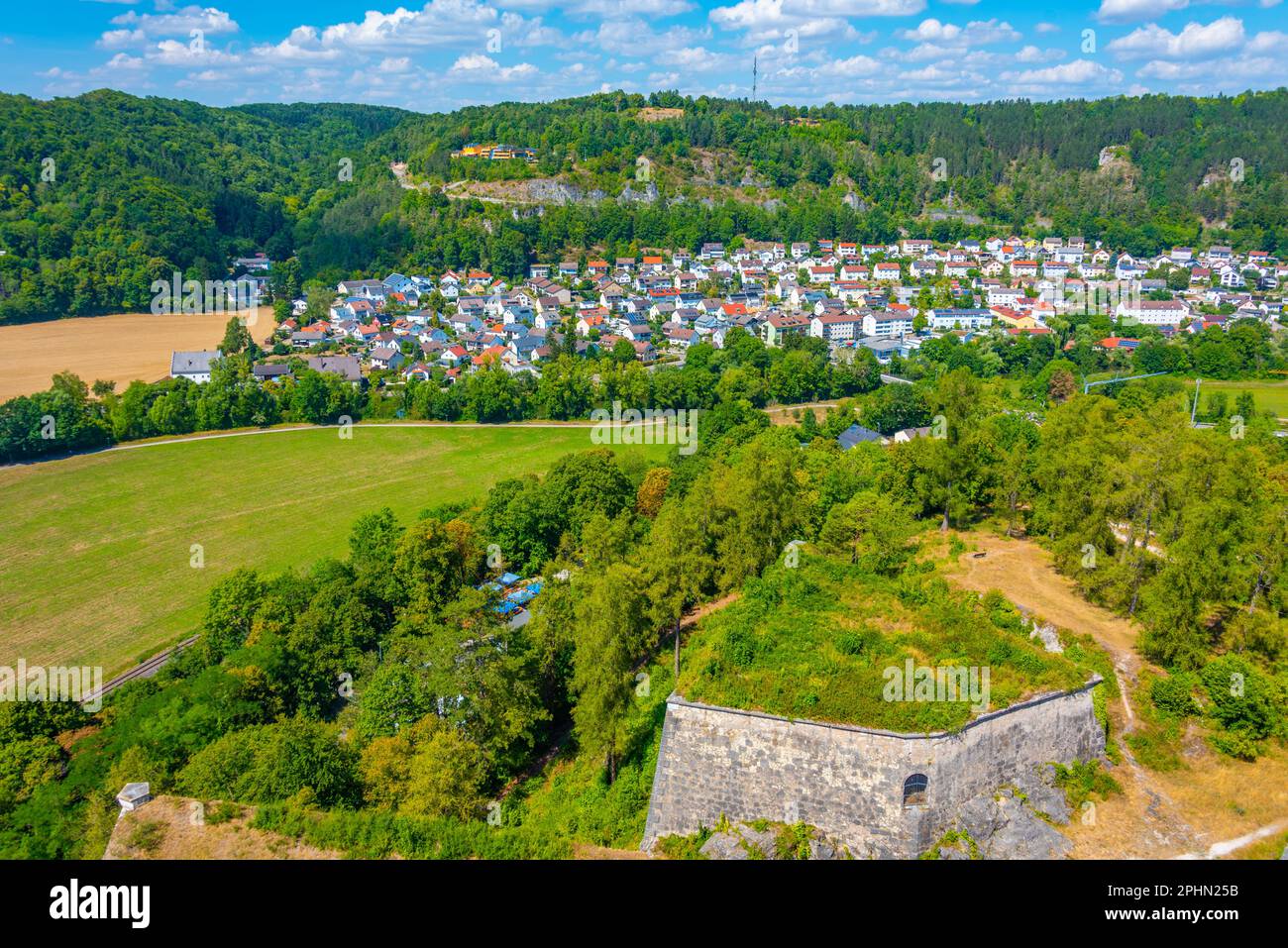 Landscape of German town Eichstätt Stock Photo - Alamy