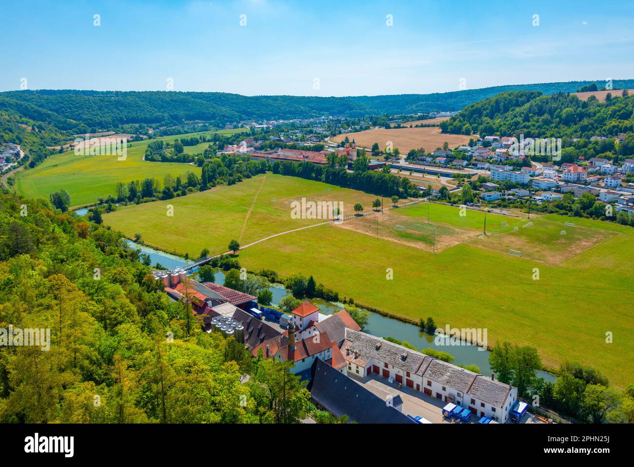 Landscape of German town Eichstätt Stock Photo - Alamy
