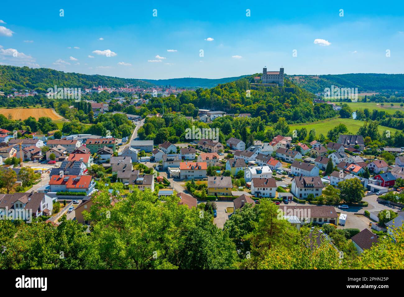 Panorama view of German town Eichstätt Stock Photo - Alamy