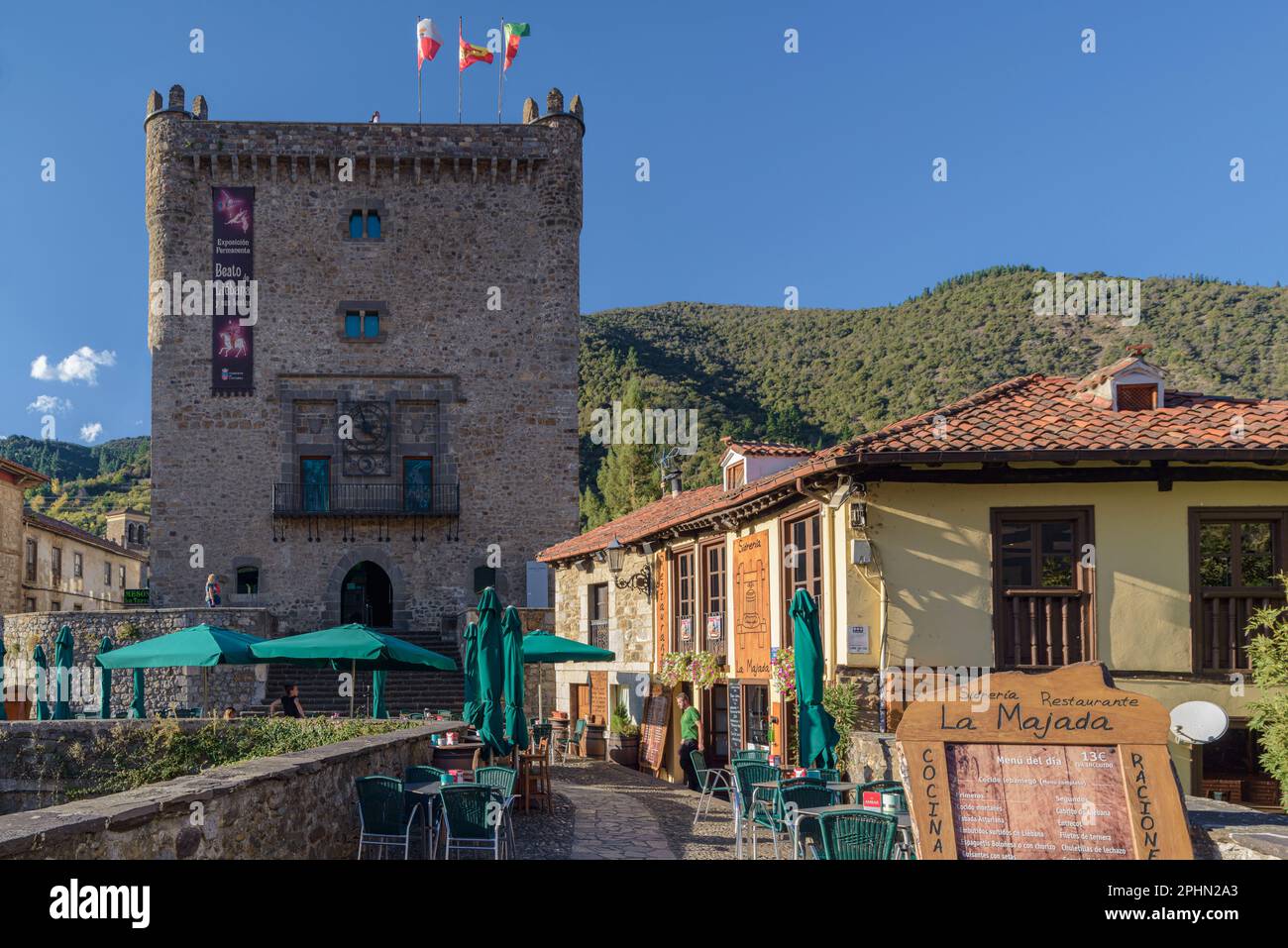 Infantado Tower, Museum of Beato de Liebana, Potes, Cantabria, Spain ...