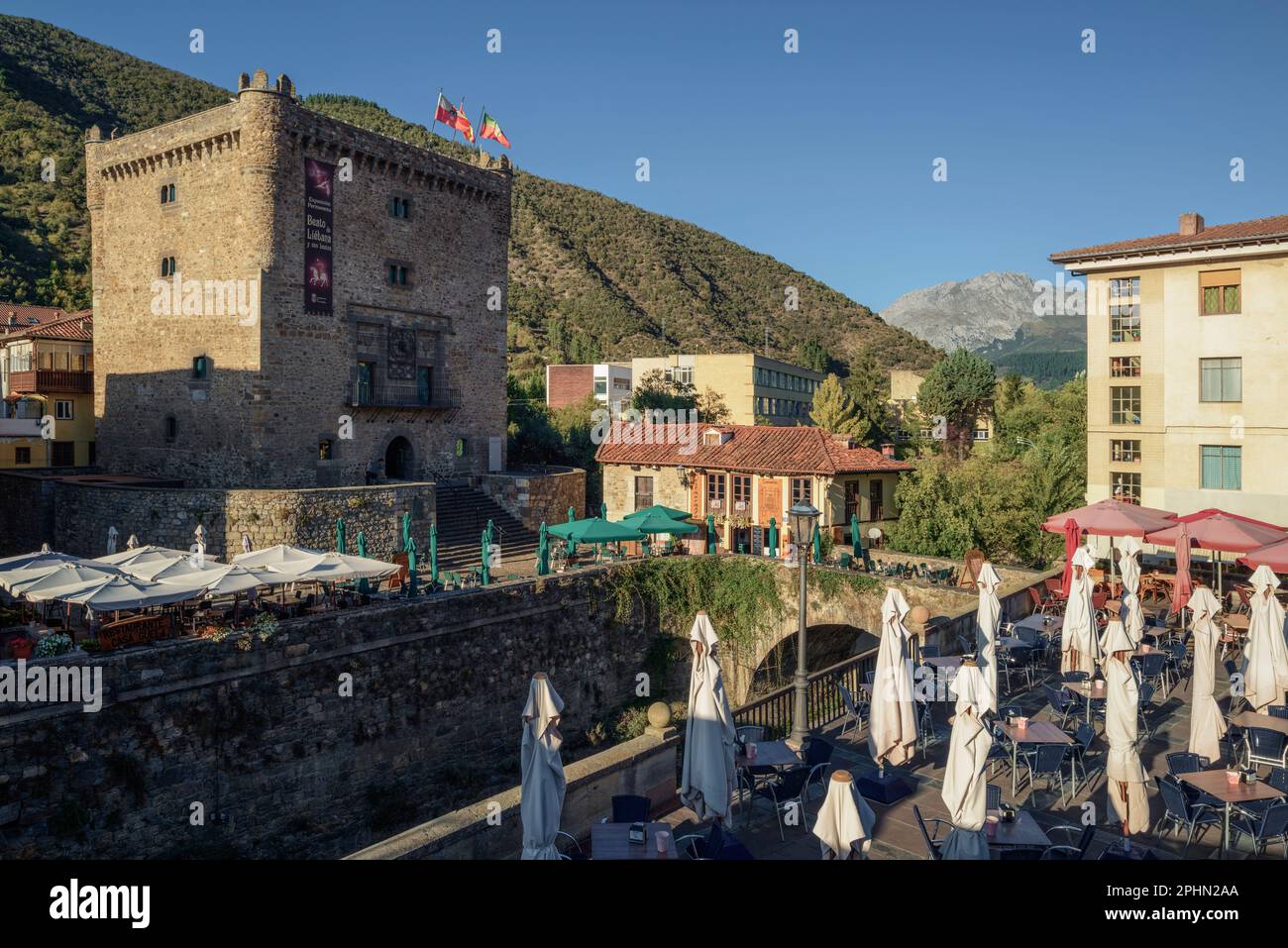 Infantado Tower, Museum of Beato de Liebana, Potes, Cantabria, Spain ...
