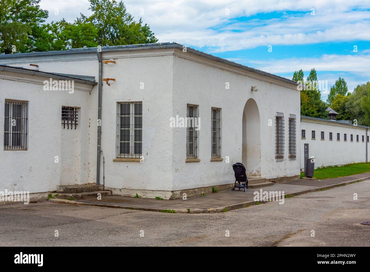 Buildings at Dachau concentration camp in Germany Stock Photo - Alamy