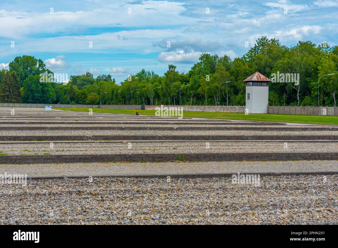 Buildings at Dachau concentration camp in Germany Stock Photo - Alamy