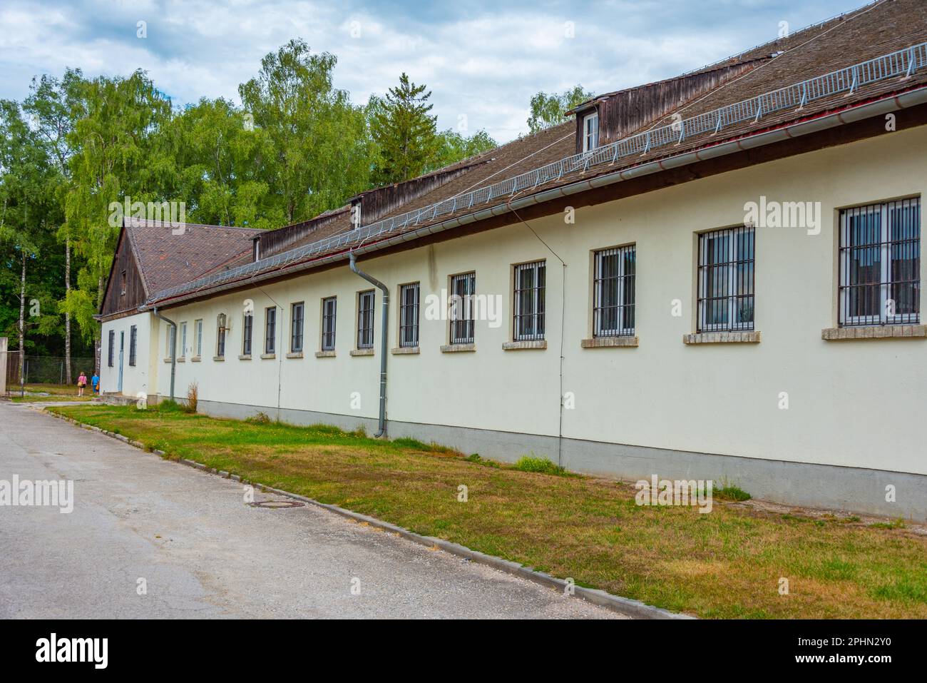 Buildings at Dachau concentration camp in Germany Stock Photo - Alamy