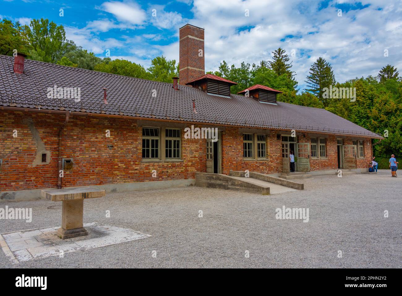 Buildings at Dachau concentration camp in Germany Stock Photo - Alamy