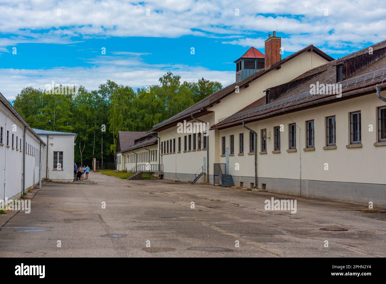 Buildings at Dachau concentration camp in Germany Stock Photo - Alamy