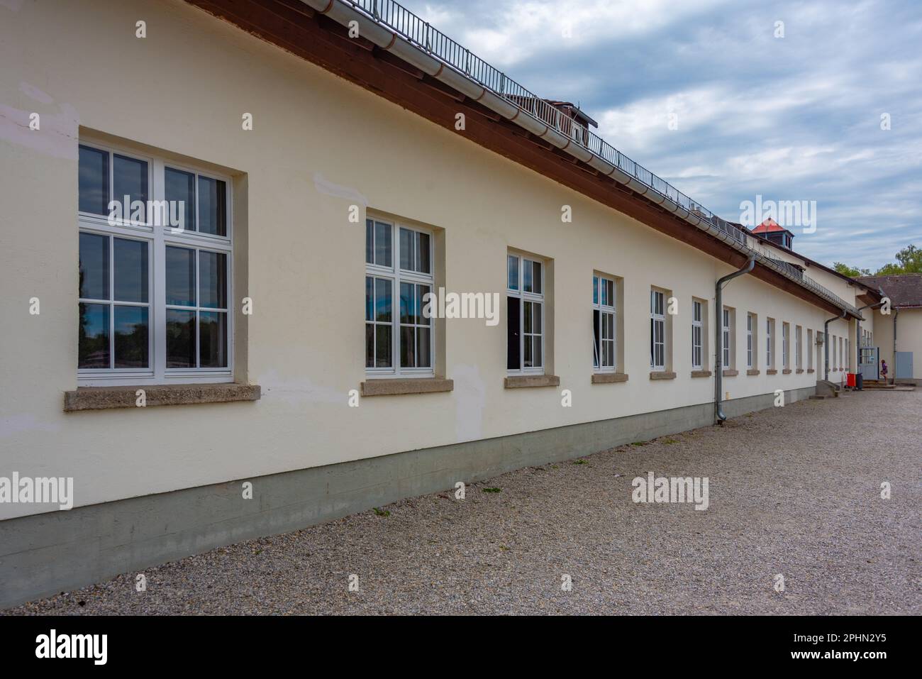 Buildings at Dachau concentration camp in Germany Stock Photo - Alamy