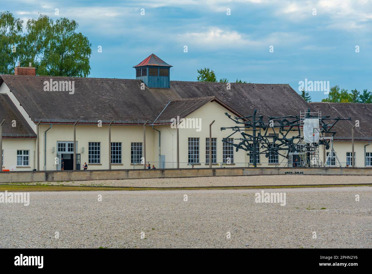 Buildings at Dachau concentration camp in Germany Stock Photo - Alamy