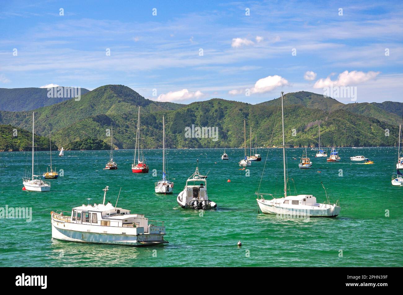 Waikawa Bay, Waikawa, Queen Charlotte Sound, Marlborough Sounds ...