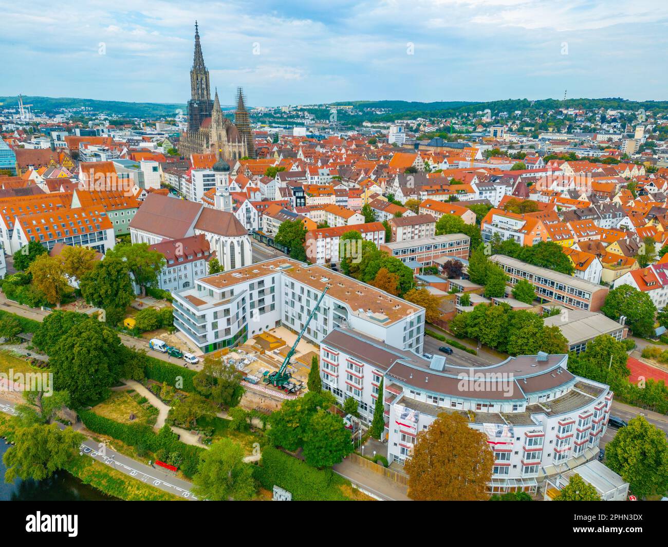 Ulm cathedral aerial hi-res stock photography and images - Alamy