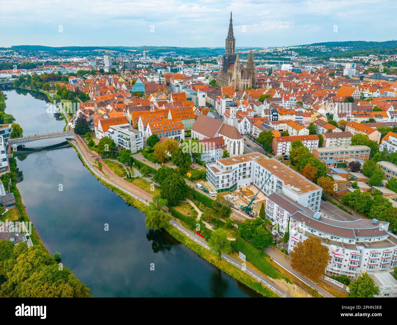 Ulm cathedral aerial hi-res stock photography and images - Alamy