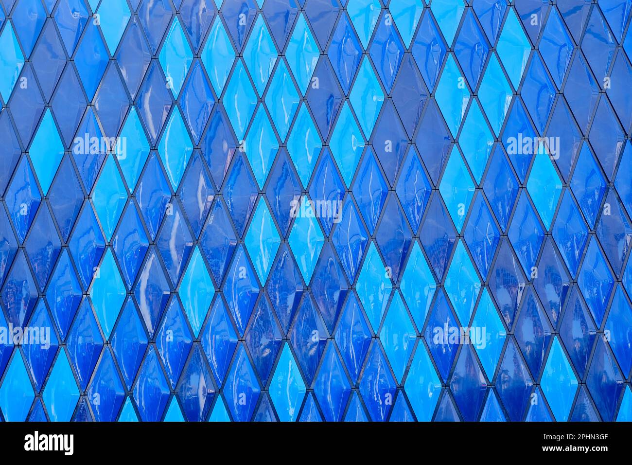 An abstract blue tile featuring a unique pattern Stock Photo - Alamy