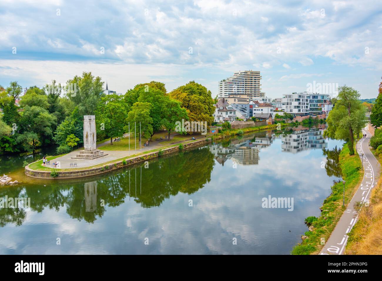 Schwal monument at German town Ulm Stock Photo - Alamy