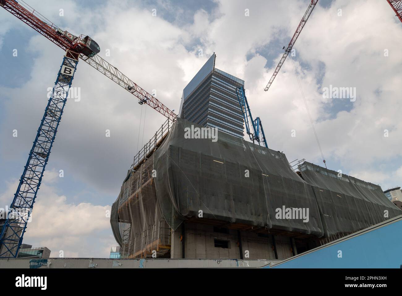 Milan, Italy - march 29 2023 - in the photo: construction site of new ...
