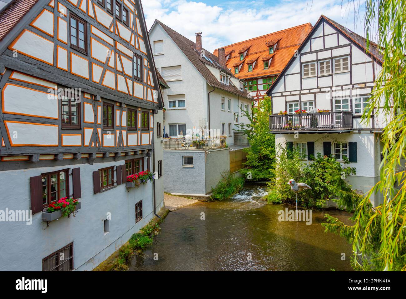 Traditional buildings at Fishermen's district of German town Ulm Stock ...