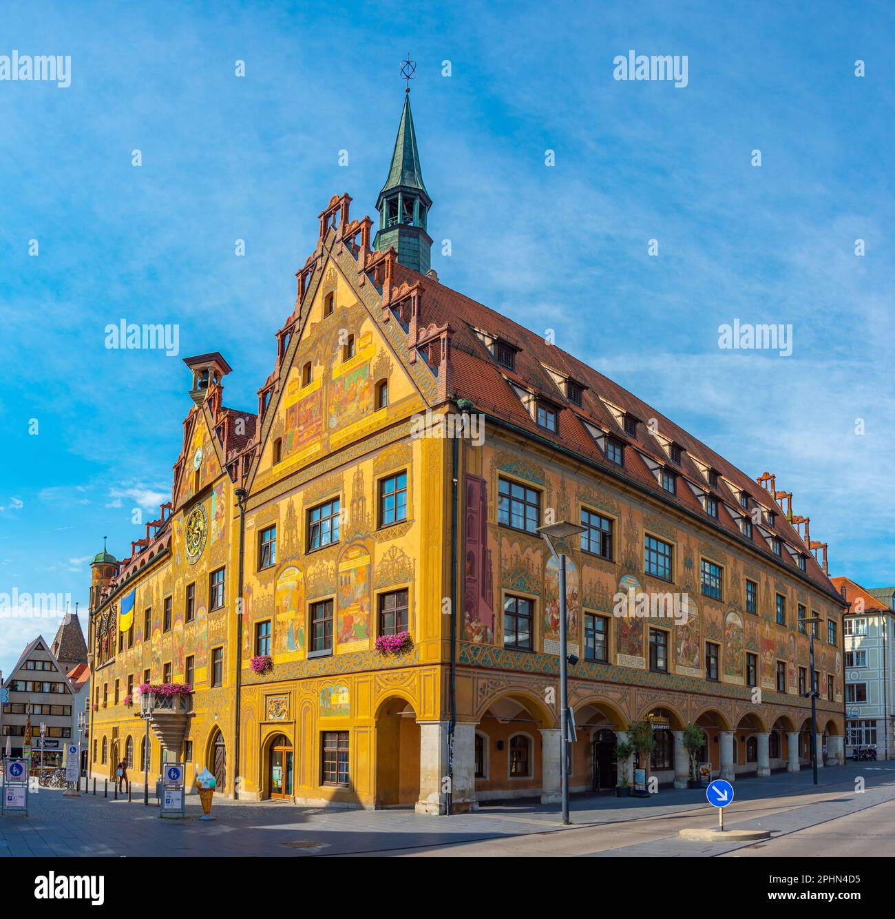 Colourful building of town hall in Ulm, Germany Stock Photo - Alamy