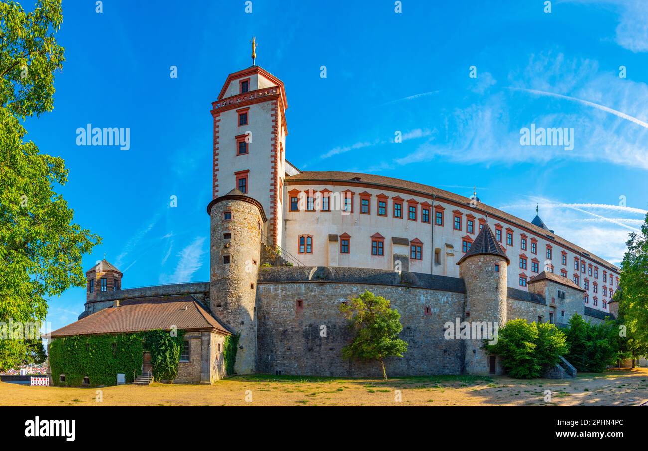 Turrets of Marienberg fortress in Würzburg, Germany Stock Photo - Alamy