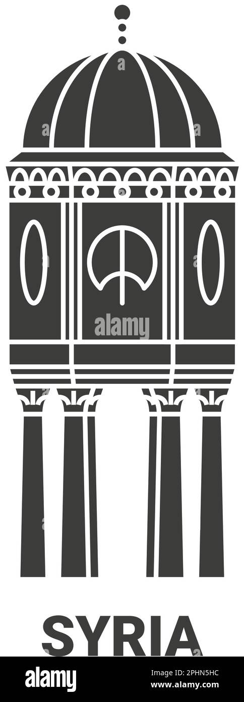 Syria travel landmark vector illustration Stock Vector Image & Art - Alamy