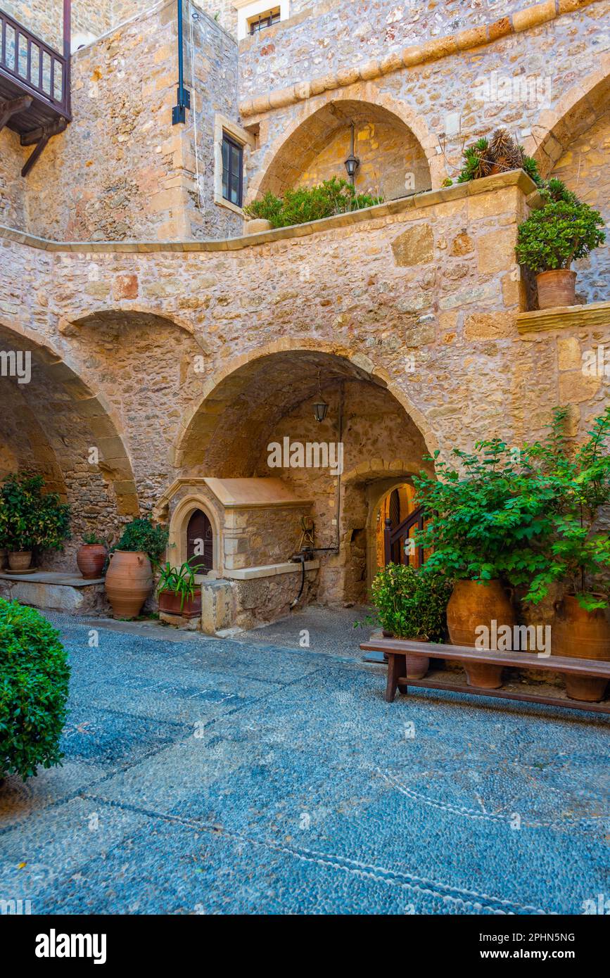 Moni Toplou monastery at Greek island Crete Stock Photo - Alamy
