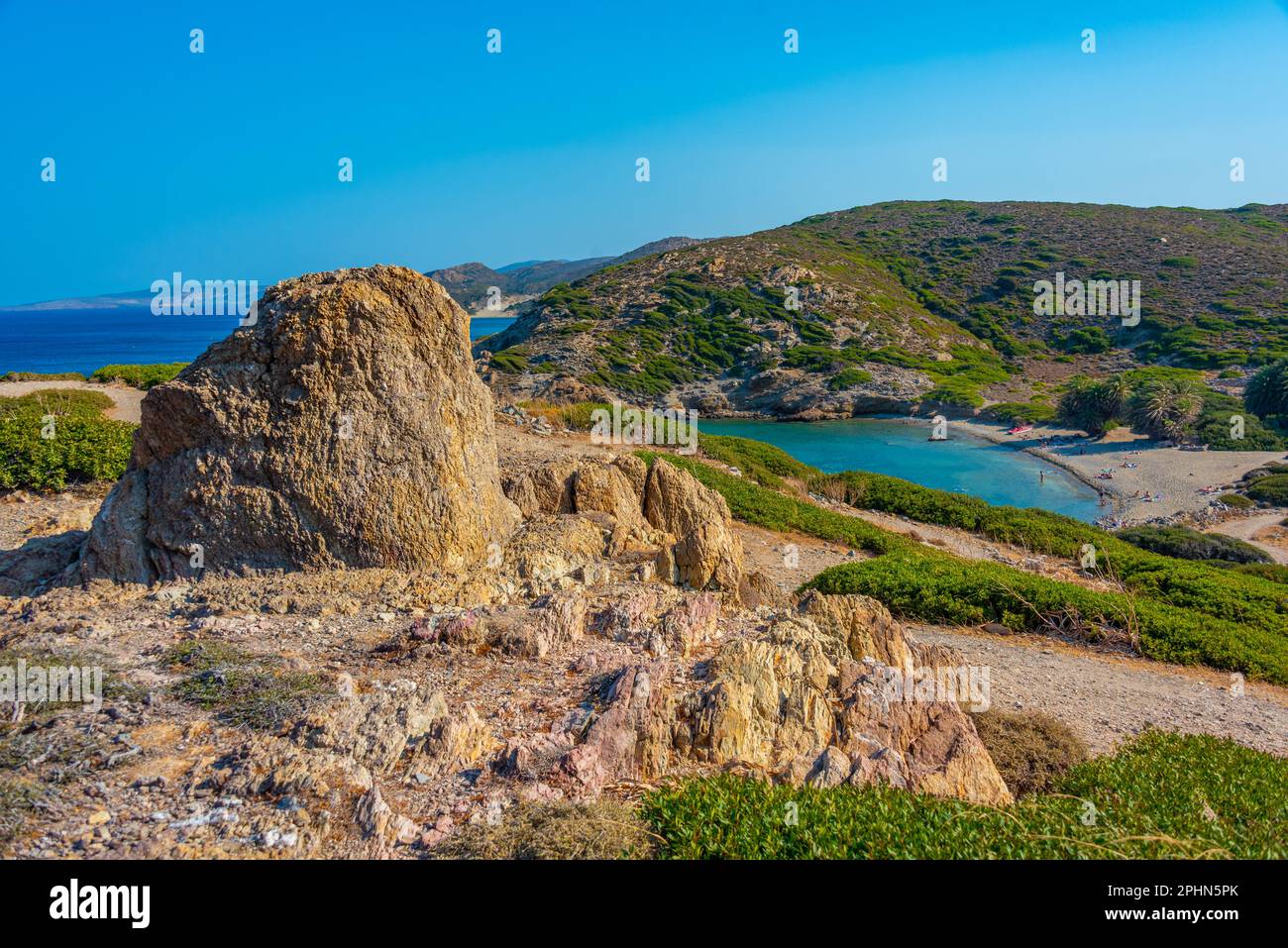 Crete greece itanos beach hi-res stock photography and images - Alamy