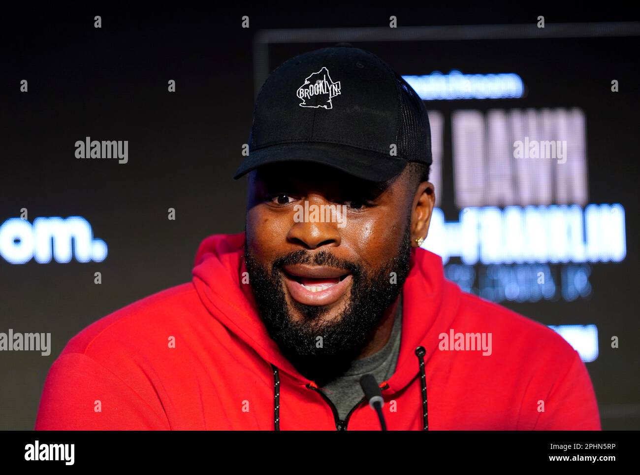 Michael Polite Coffie during a press conference at Nobu Hotel London ...