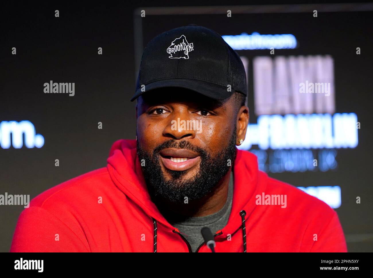 Michael Polite Coffie during a press conference at Nobu Hotel London ...