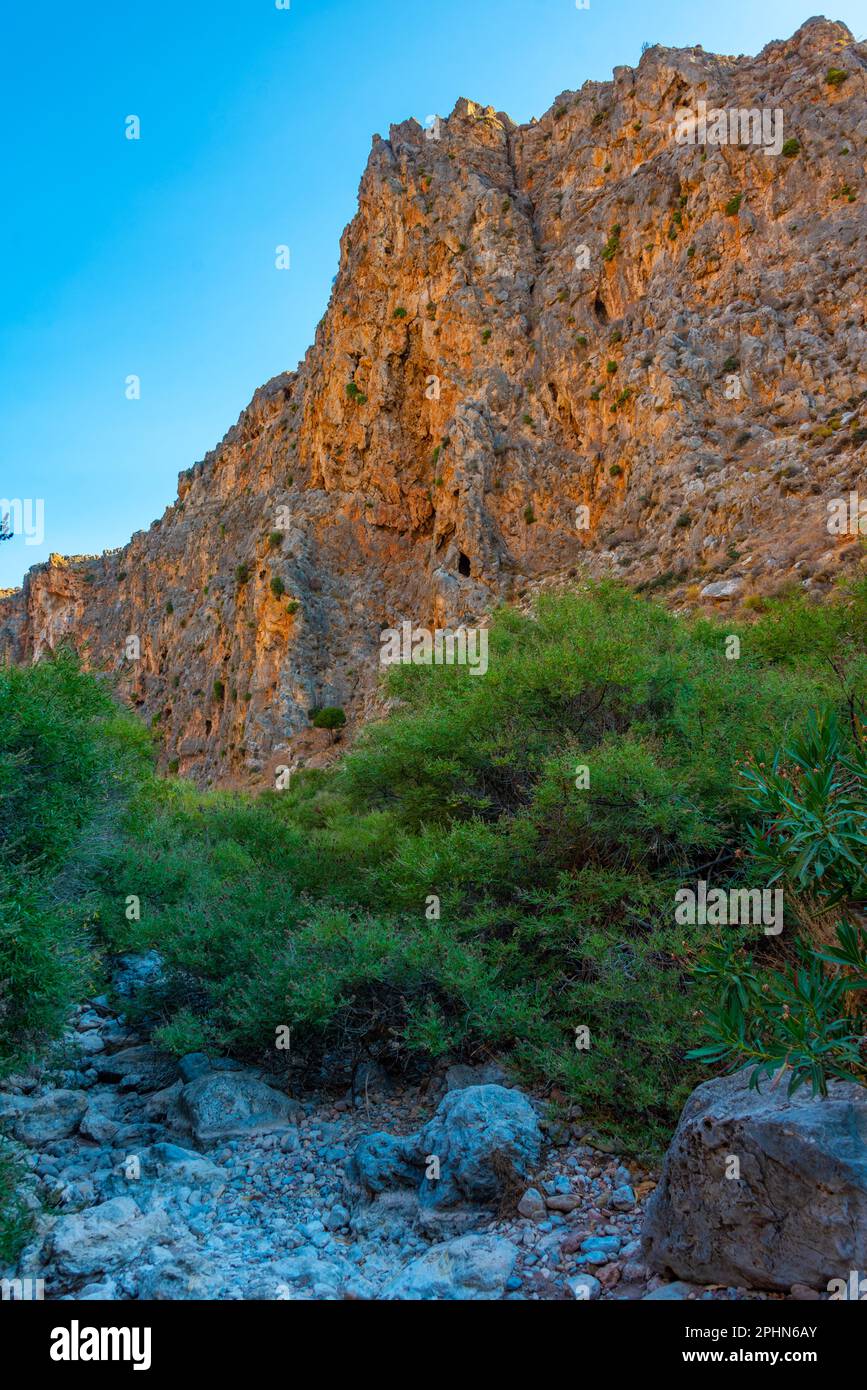 View of Zakros Gorge at Greek island Crete Stock Photo - Alamy