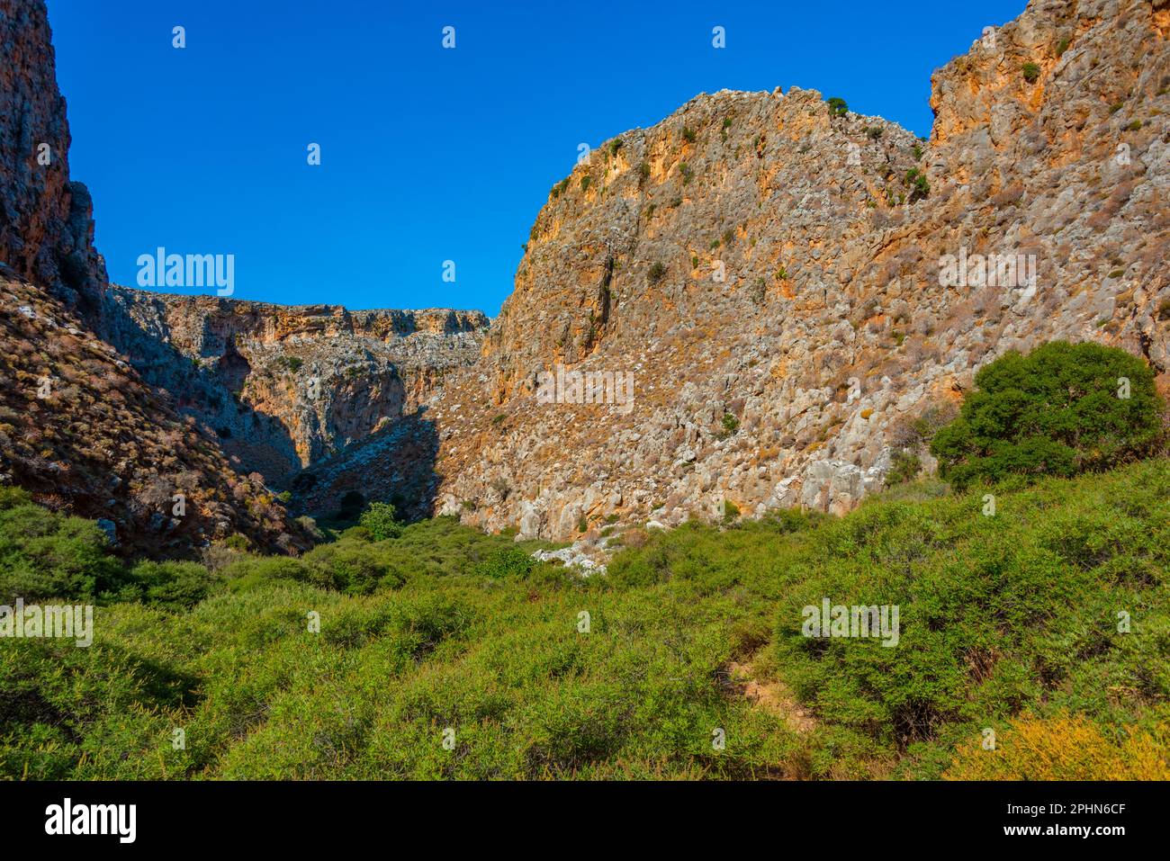 View of Zakros Gorge at Greek island Crete Stock Photo - Alamy