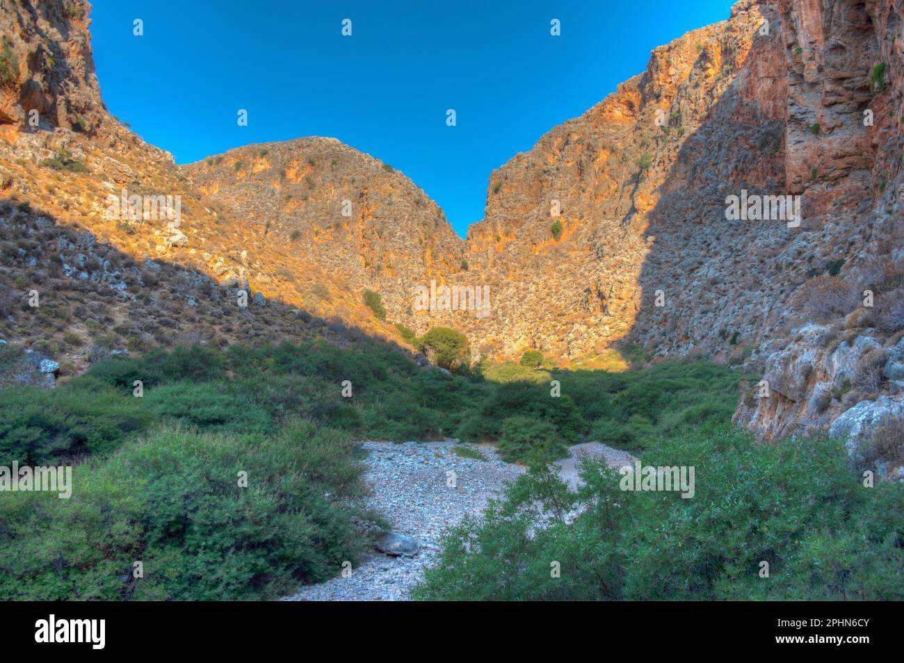 View of Zakros Gorge at Greek island Crete Stock Photo - Alamy