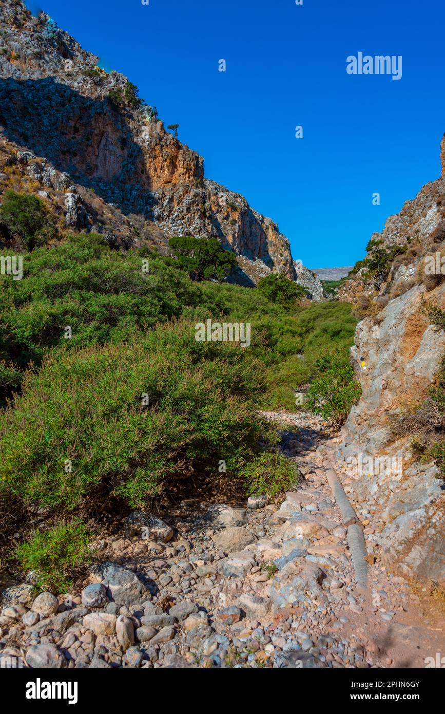 View of Zakros Gorge at Greek island Crete Stock Photo - Alamy