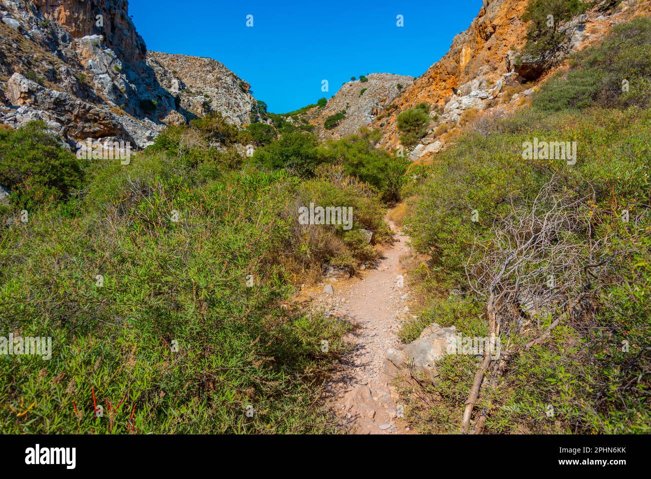 View of Zakros Gorge at Greek island Crete Stock Photo - Alamy