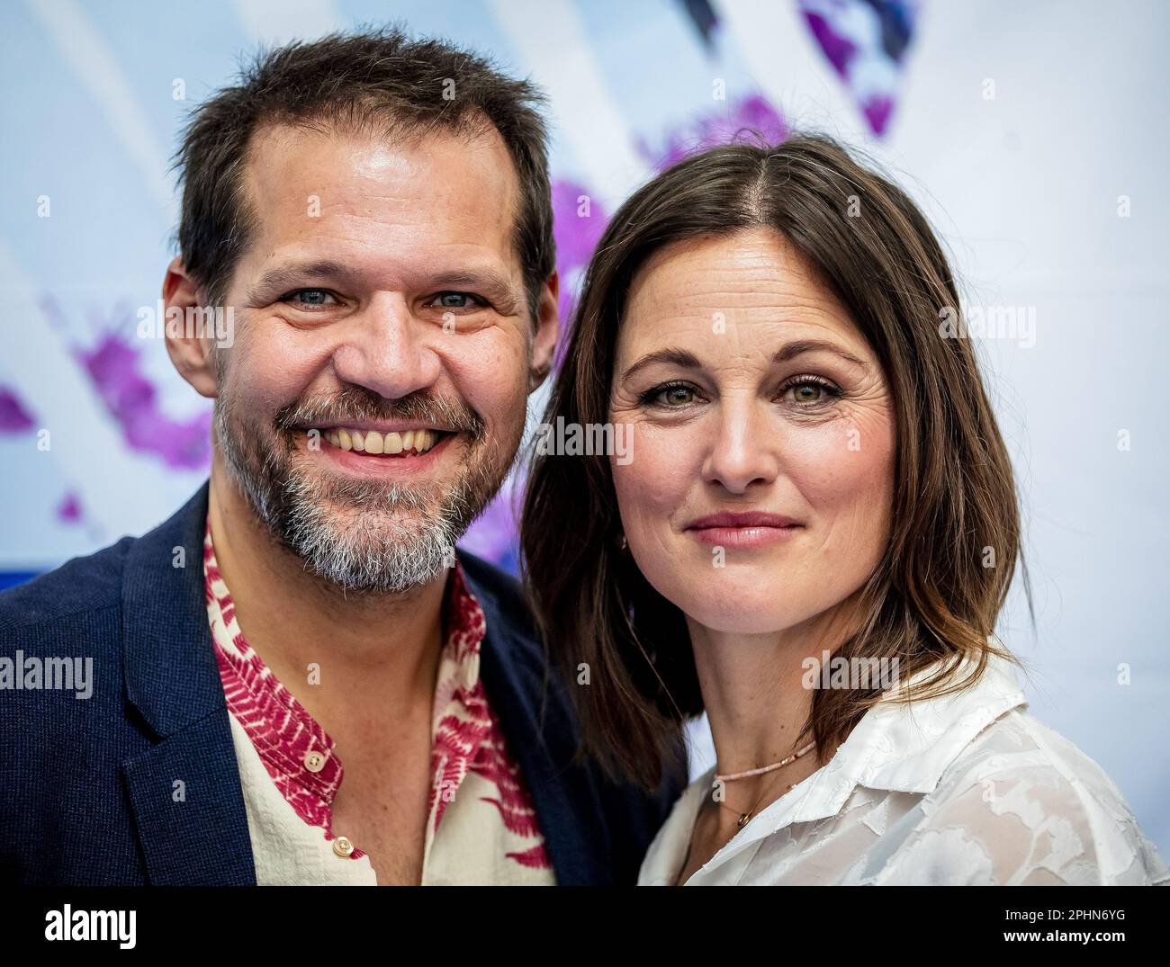 AMSTERDAM - Rene van Kooten and Brigitte Heitzer during the cast ...